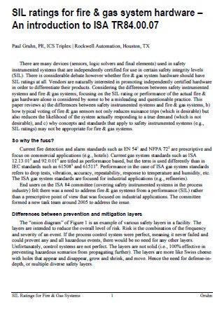 An Introduction to ISA TR84.00.07 | Control Global
