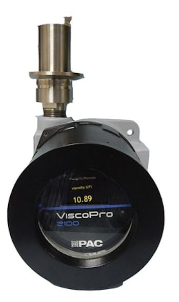 PAC's ViscoPro 2100 oscillating piston viscometer | Control Global