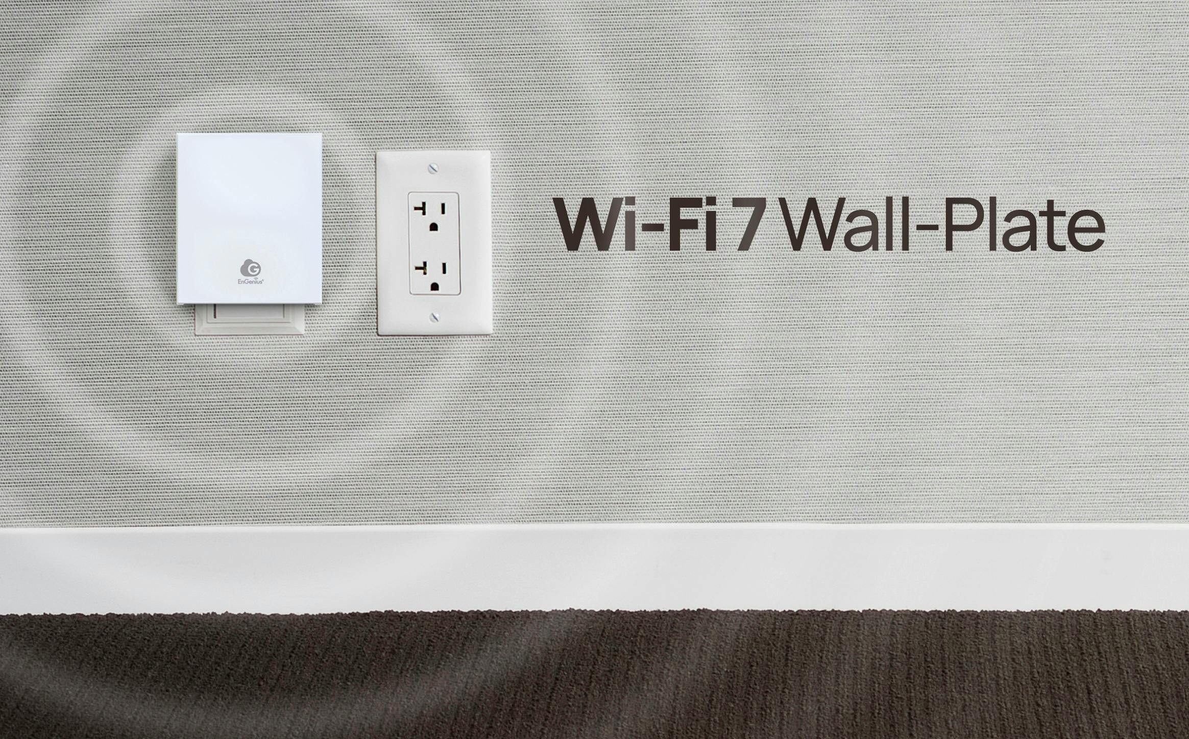 EnGenius Technologies Wi-Fi 7, wall-plate access point with switching ...